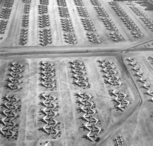 Davis-Monthan AFB, Tucson, AZ, largest aircraft boneyard in the world ...