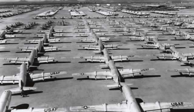 Davis-Monthan AFB, Tucson, AZ, largest aircraft boneyard in the world ...