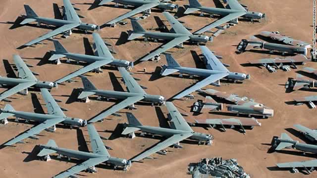 Davis-Monthan AFB, Tucson, AZ, largest aircraft boneyard in the world ...